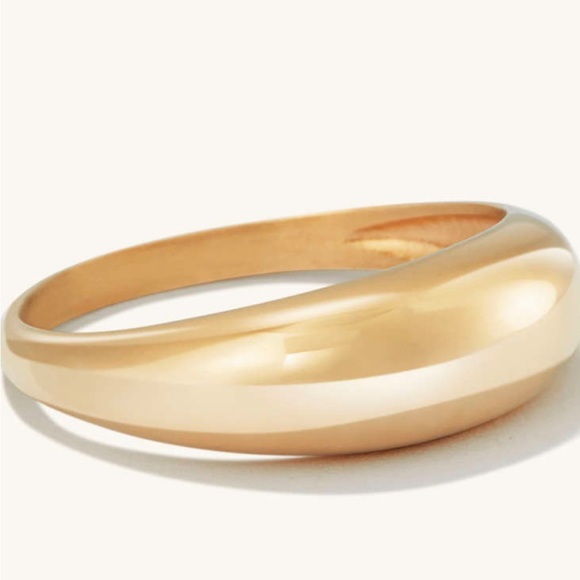 Mejuri | Jewelry | Mejuri 4k Thin Dme Ring Size 8 | Poshmark